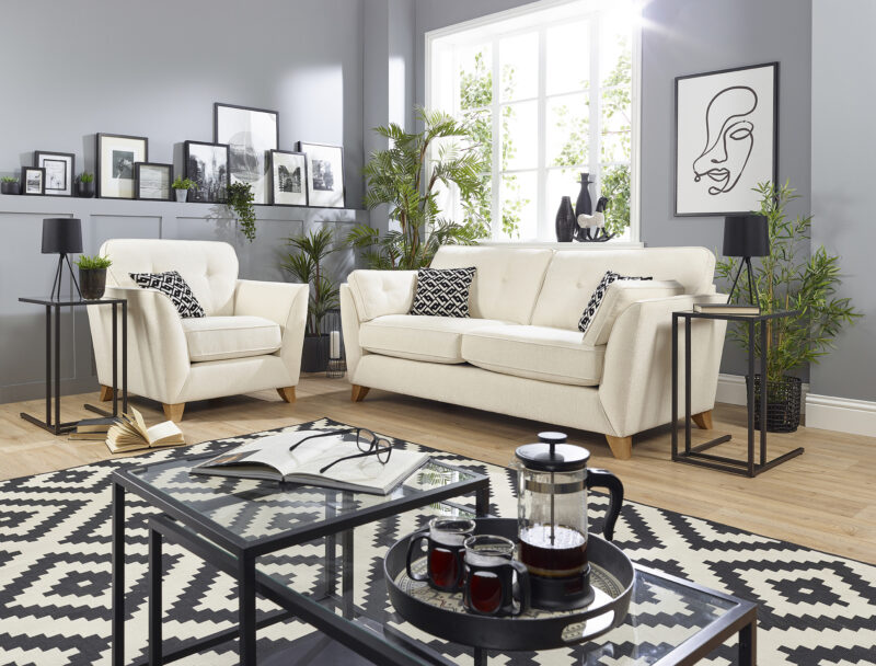 Jameson 3 Seater Sofa with Armchair Carpet Monster